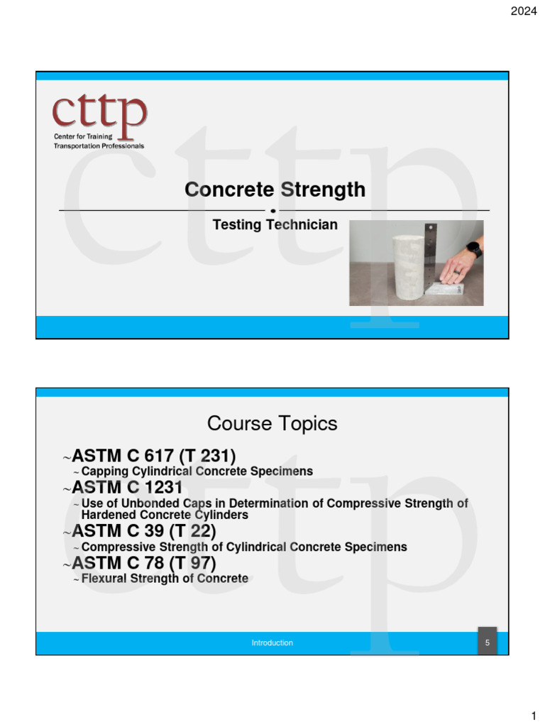 Concrete Strength Classroom Slide Presentation | PDF | Concrete ...