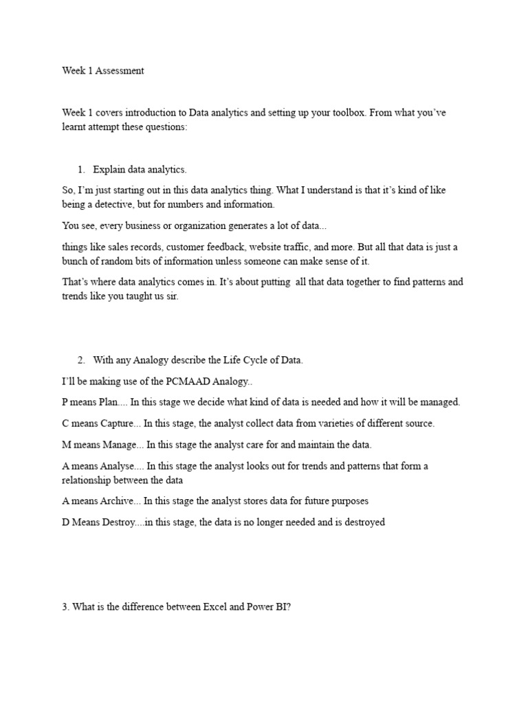 FabianKingsley Week1 Asse | PDF | Intelligence Analysis | Data