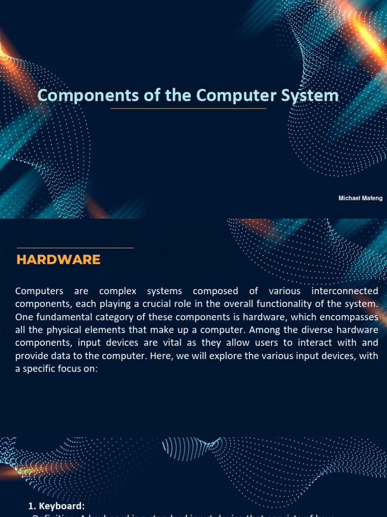 Components of The Computer | PDF | Computer Data Storage | Random ...