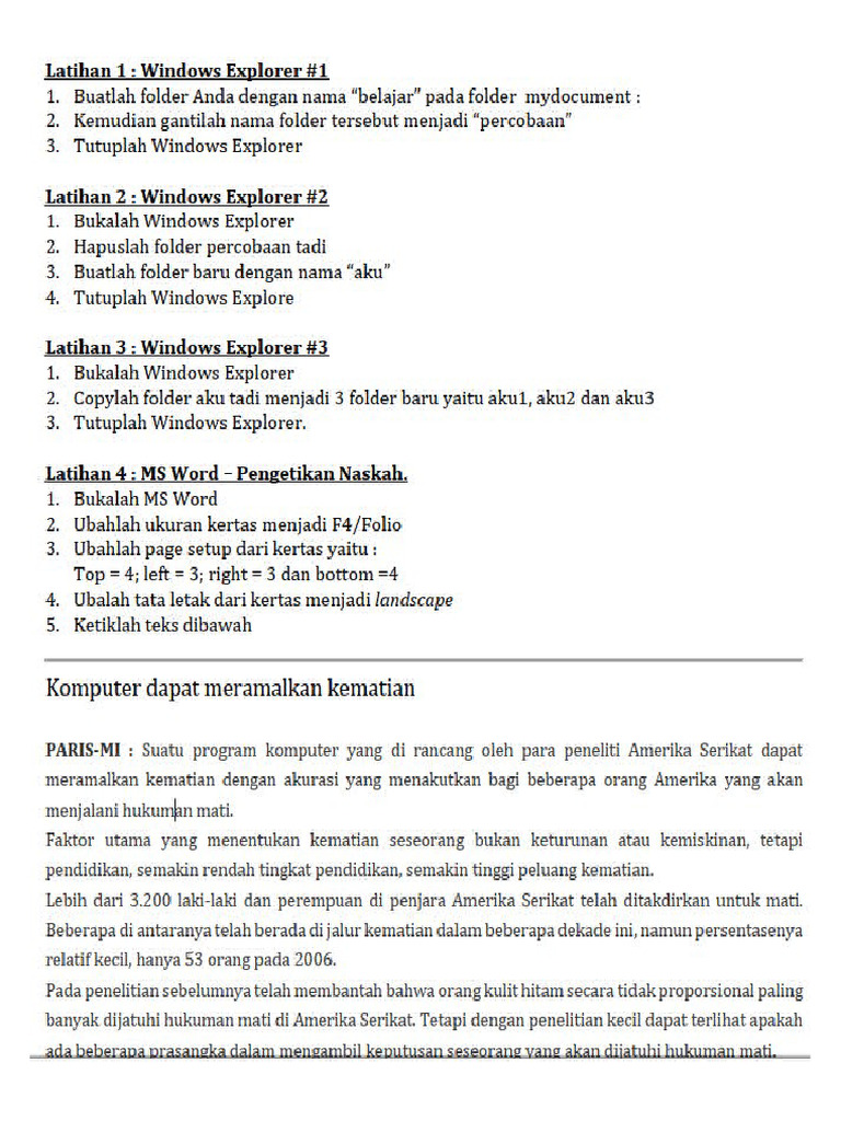 Tugas Praktek Informatika | PDF