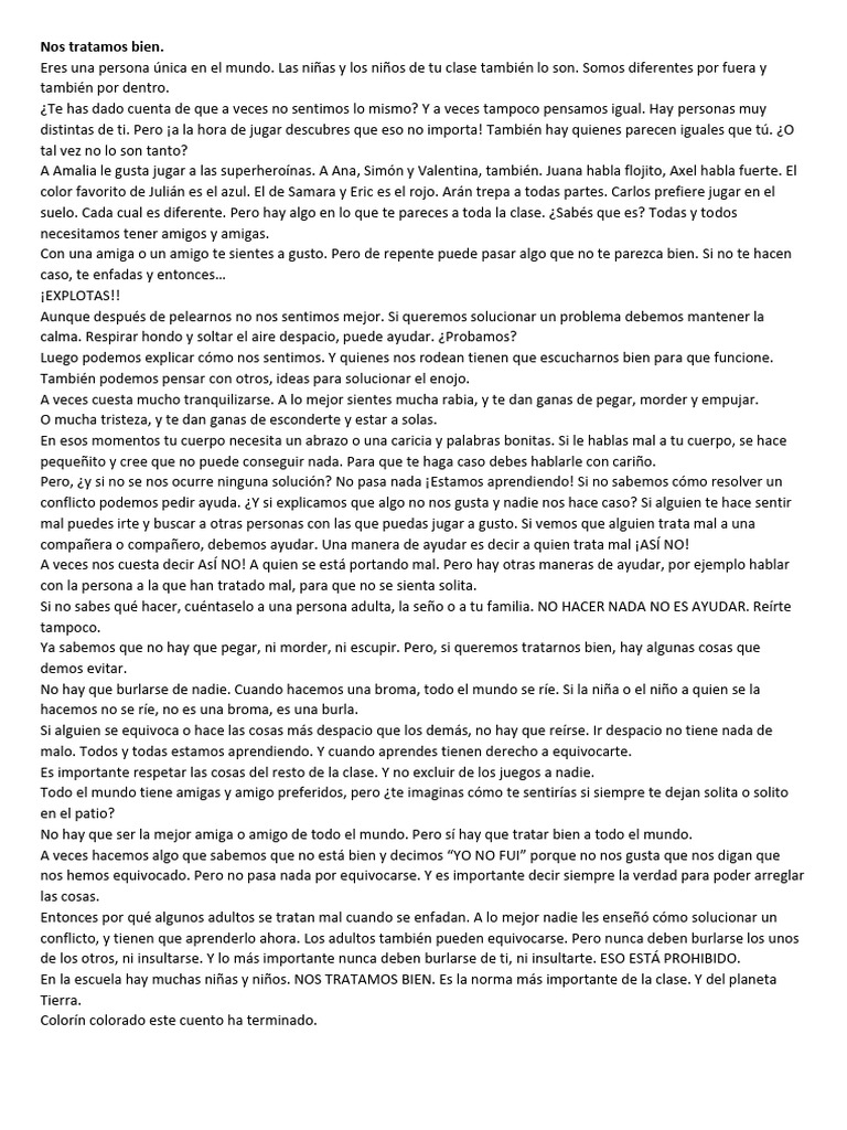 Nos Tratamos Bien | PDF