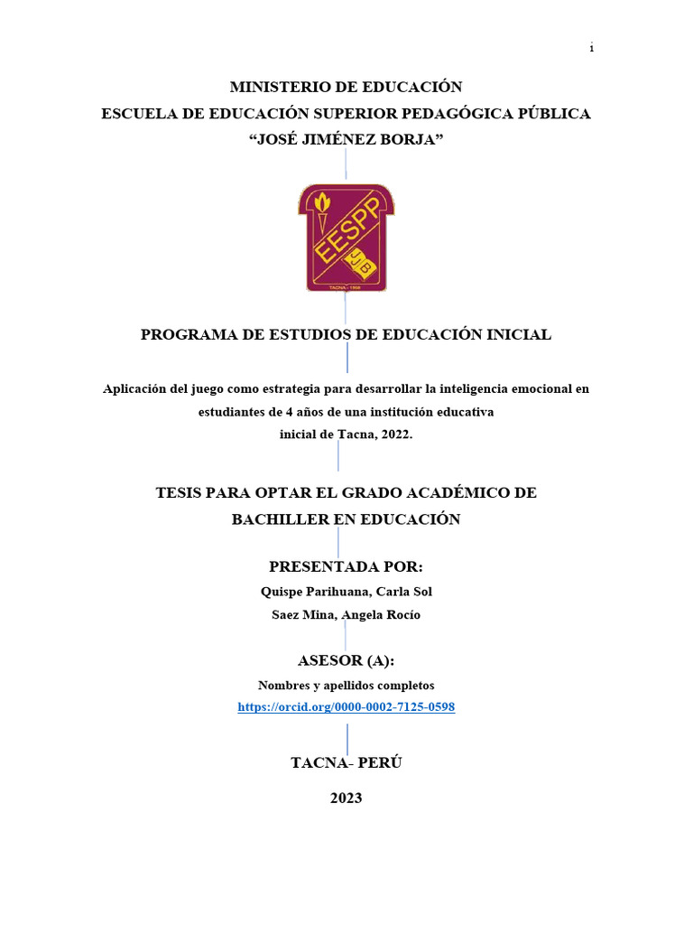 Formato de Tesina | PDF | Inteligencia | Las emociones