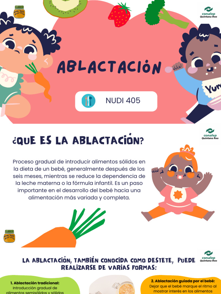 Guía de Ablactación para Bebés | PDF | Cereales | Amamantamiento