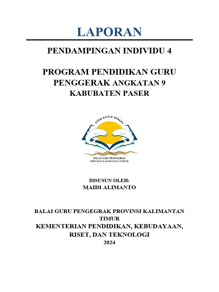 Template Laporan PI 4 | PDF