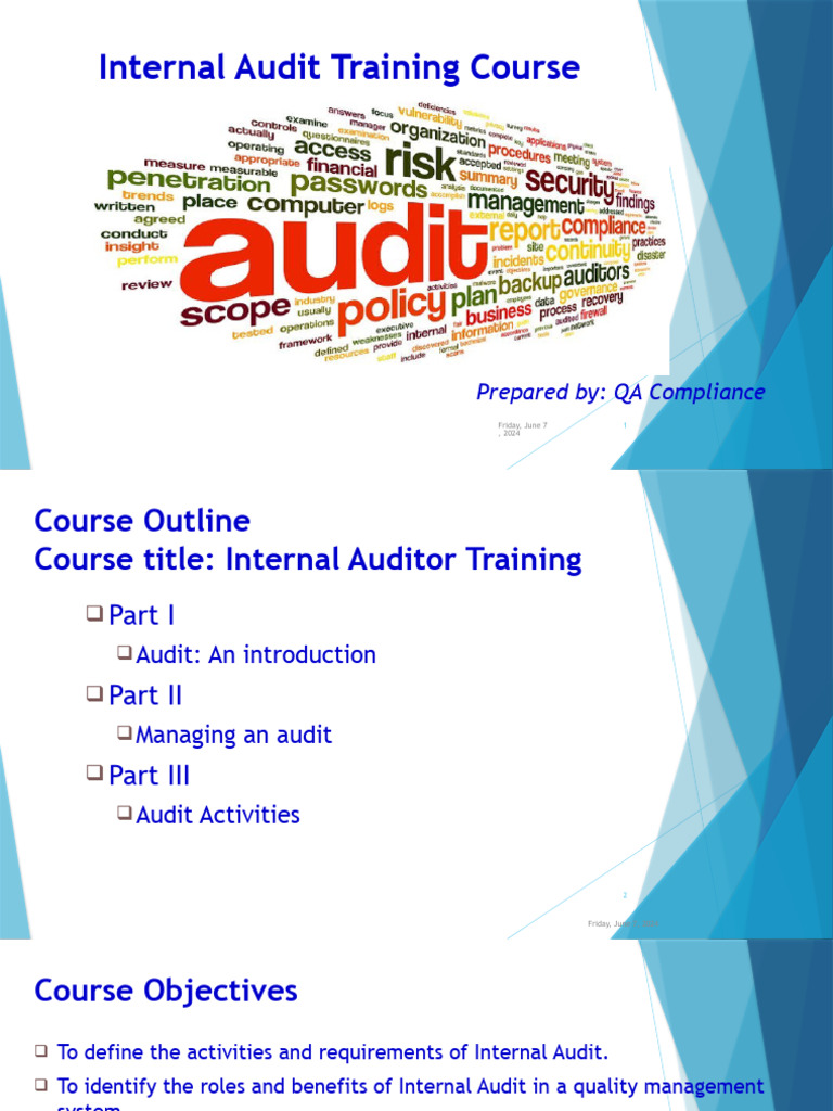Internal Audit Training Course | PDF | Audit | Internal Audit
