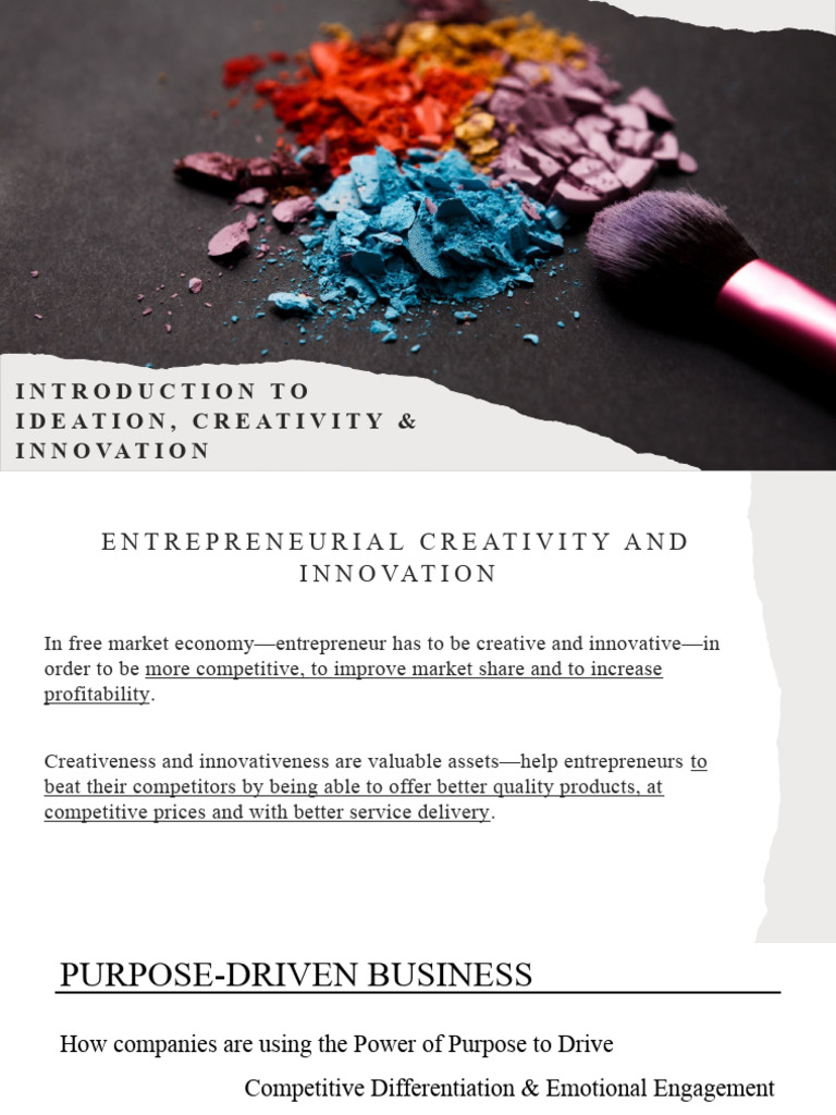 Entrepreneurial Creativity & Innovation Guide | PDF | Entrepreneurship ...