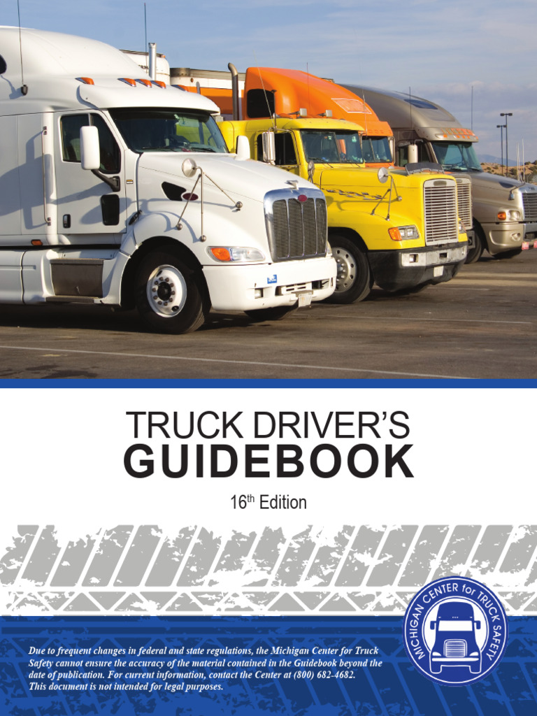 16th Edition Truck Drivers Guidebook | PDF | Truck | Motor Vehicle
