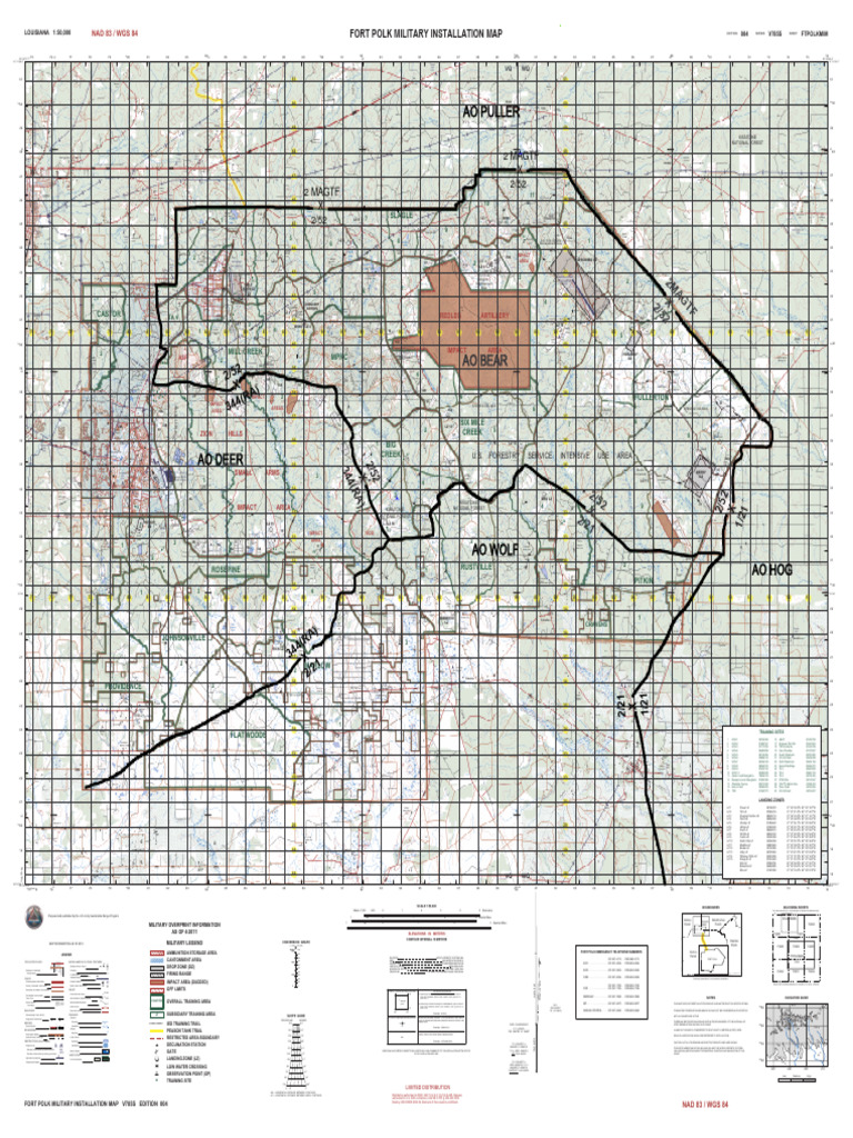 Fort Polk Map | PDF | Geodesy | Geographical Technology
