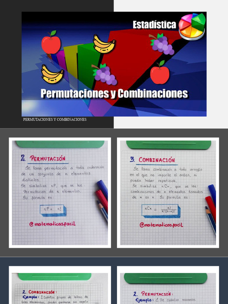 Permutaciones Y Combinaciones 4 De Bachillerato Descargar Gratis Pdf
