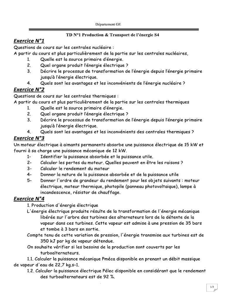 TD1 Distribution Et Exploitation Du Réseau | PDF