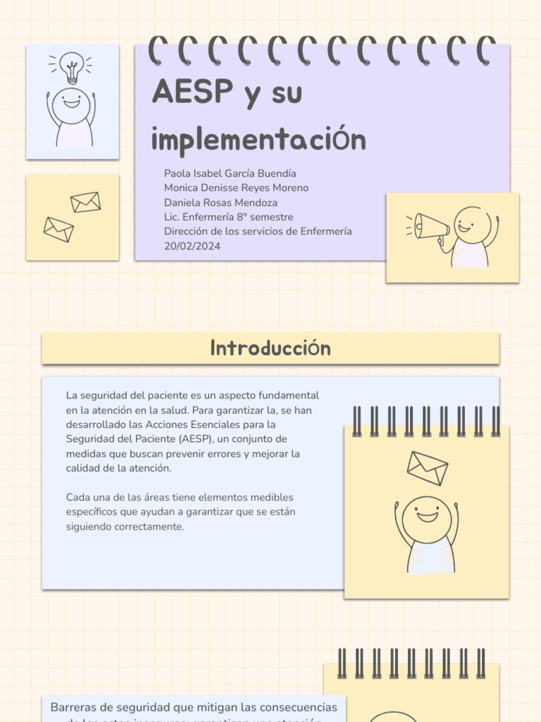 Dirección AESP | PDF | Seguridad del paciente | Lavado de manos