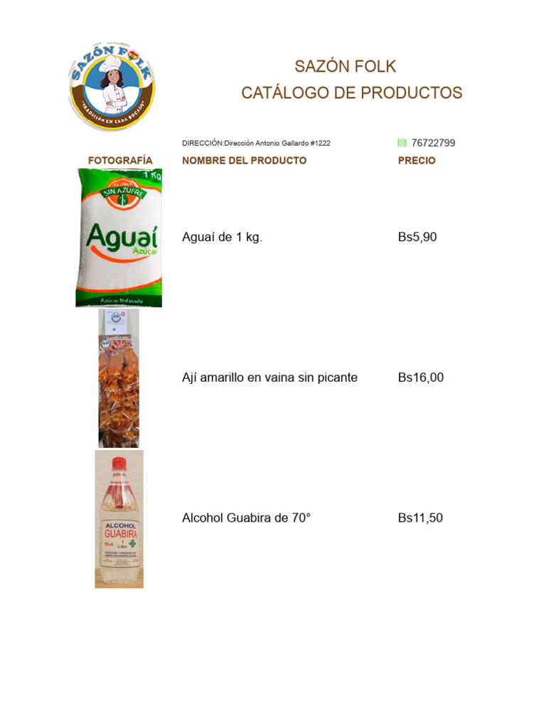 Catalogo Sazon Folk | PDF