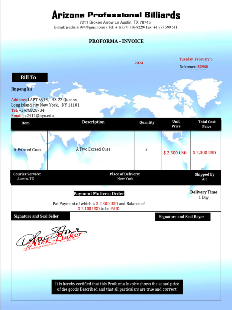 Star Boy Invoice Second | PDF