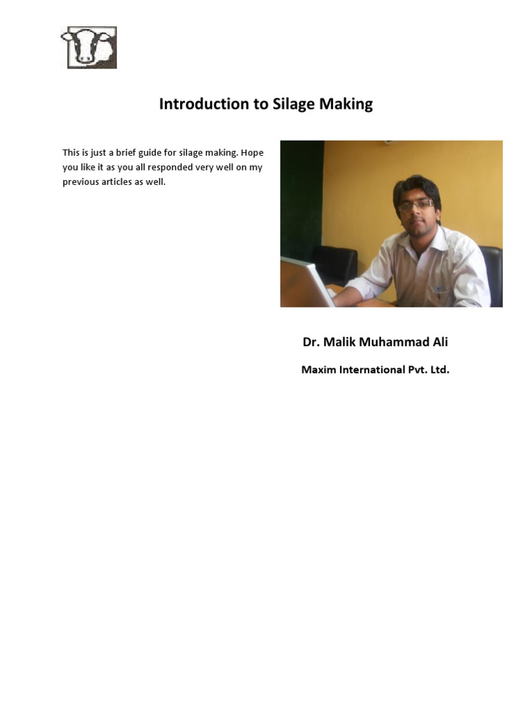Silage Making Guide for Dairy Farmers | PDF | Hay | Dairy