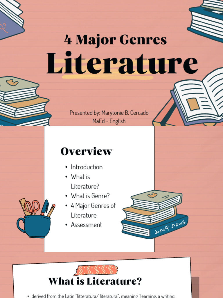 4 Major Genres of Literature | PDF | Non Fiction | Poetry