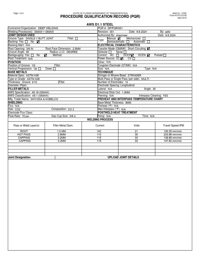 PQR Updated | PDF | Welding | Construction
