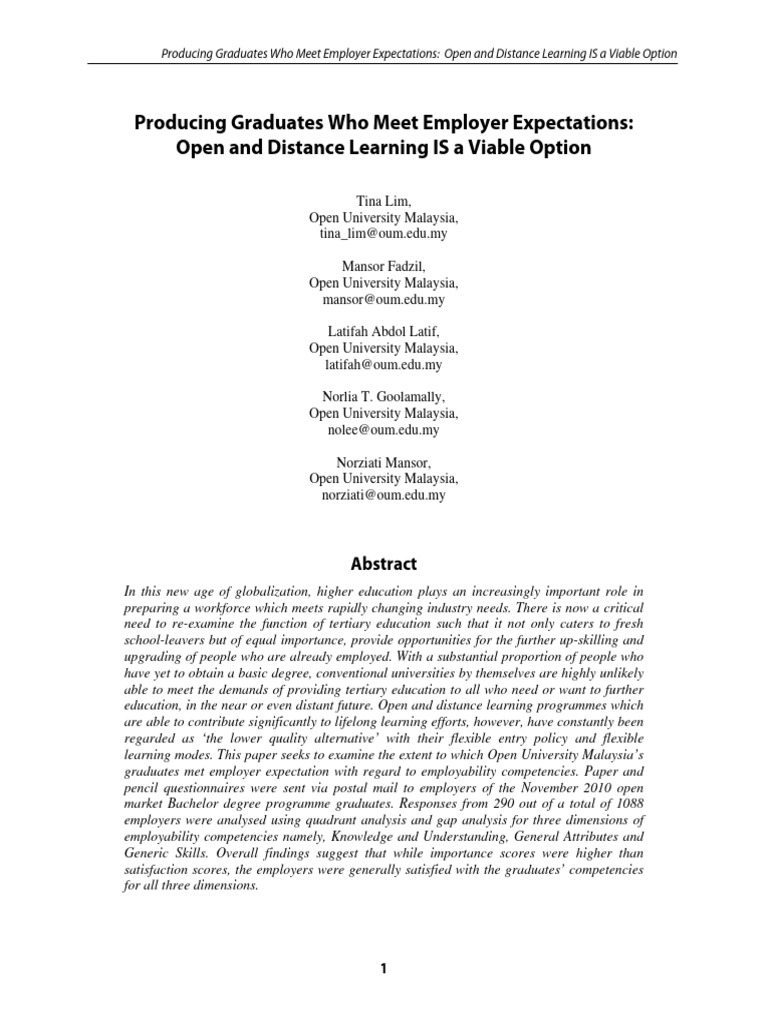 Meet Employer Expectations | Download Free PDF | Likert Scale ...