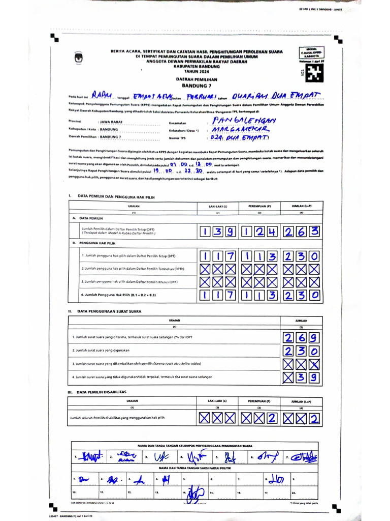 C Hasil DPRD KAB | PDF