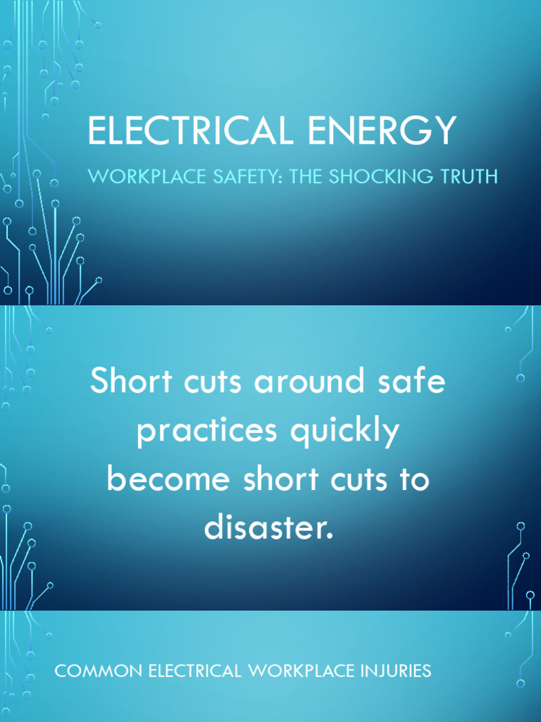 Electrical Energy Workplace Safety | PDF | Electricity | Electrical Engineering