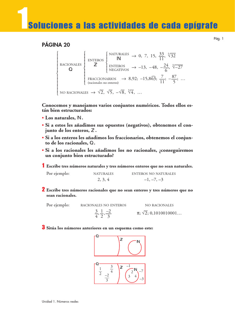 Unidad-1 Números Enteros y Racionales | PDF | Raíz cuadrada | Número racional