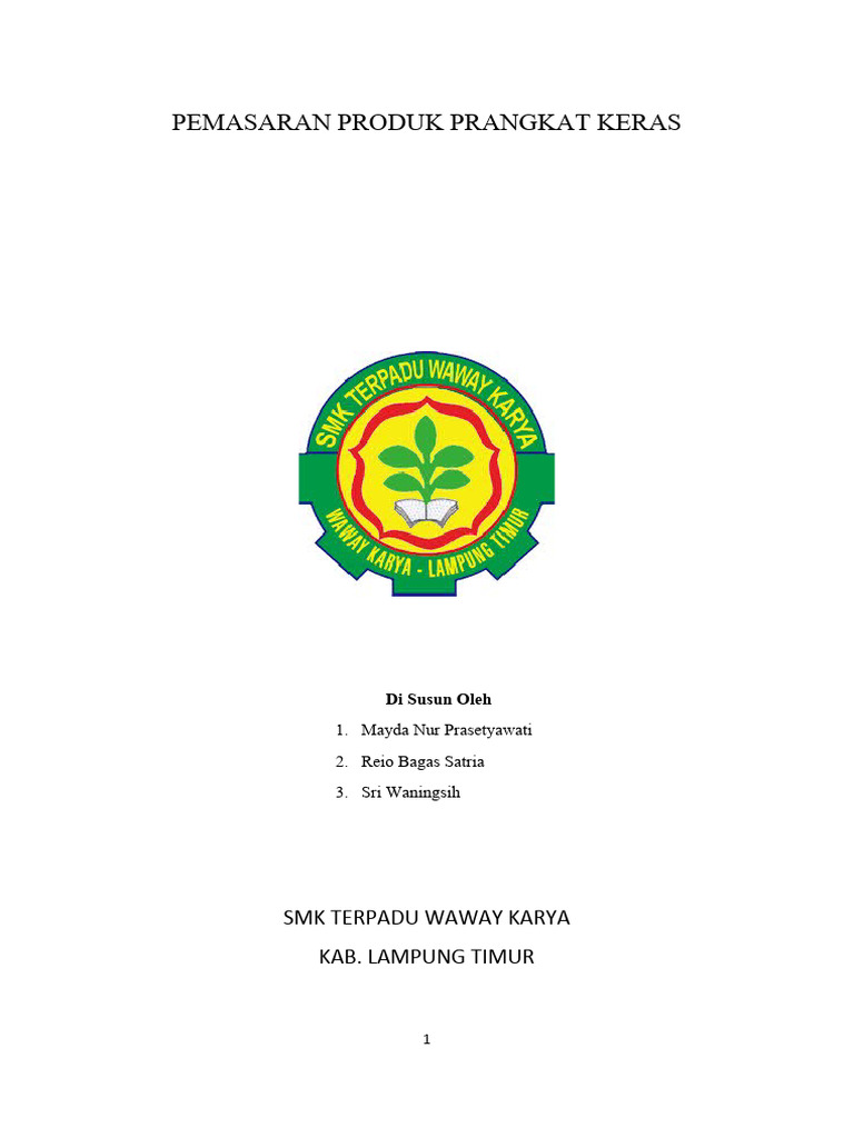 Pemasaran Produk Prangkat Keras | PDF