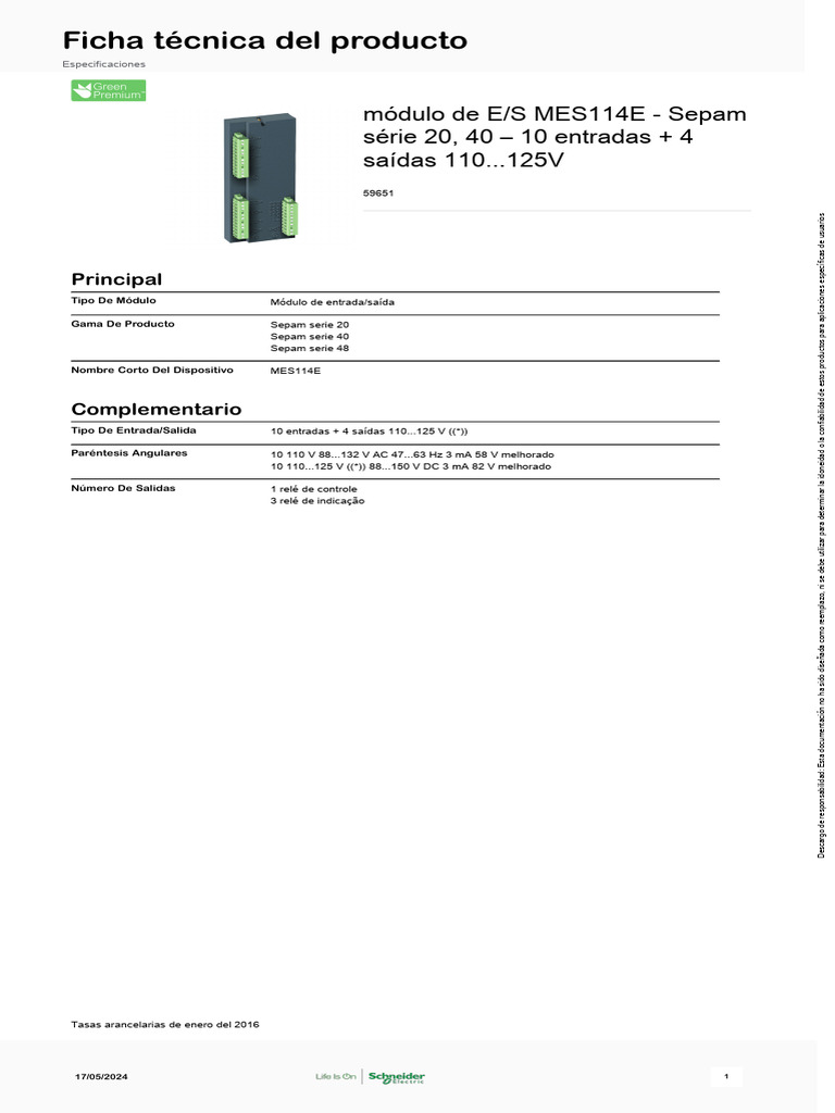 Schneider Electric Sepam-Serie-20 59651 | Descargar gratis PDF ...