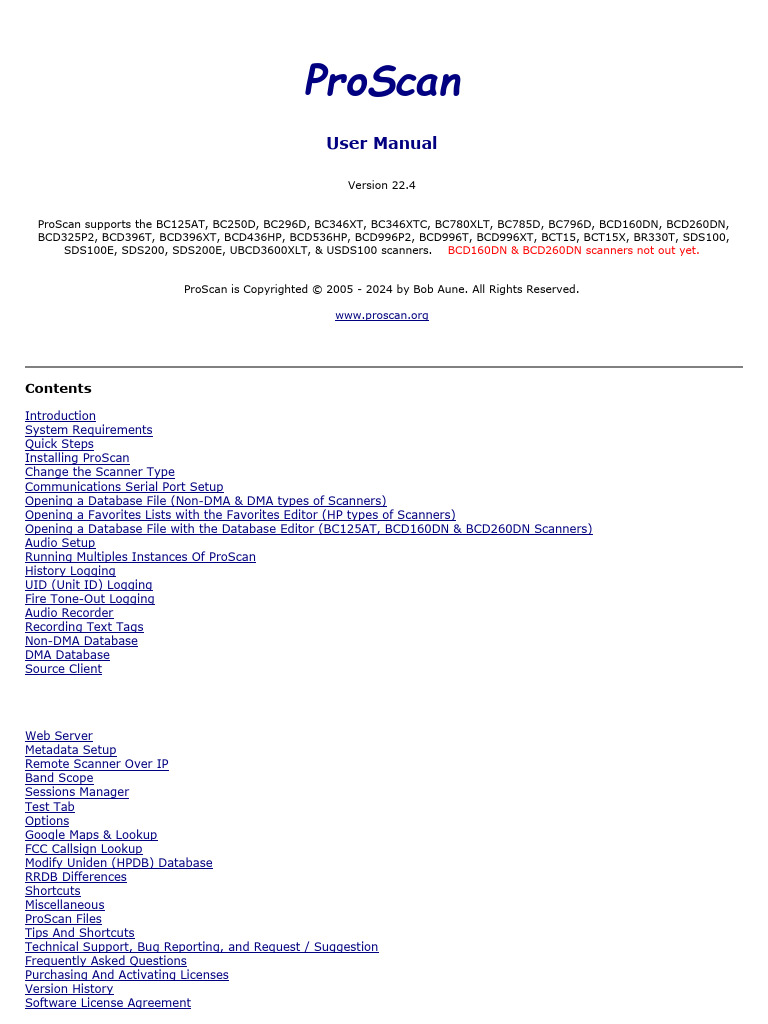 ProScan Manual | PDF | Port (Computer Networking) | World Wide Web
