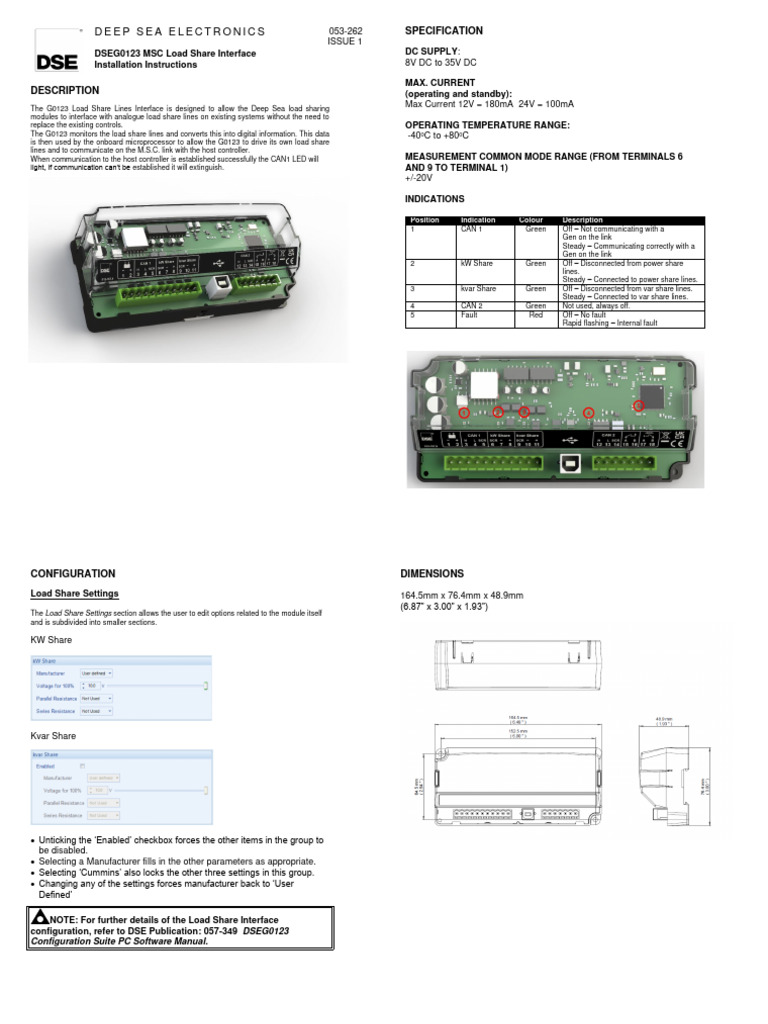 DSE G0123 MSC Installation Instructions | PDF | Electronics | Computer Engineering