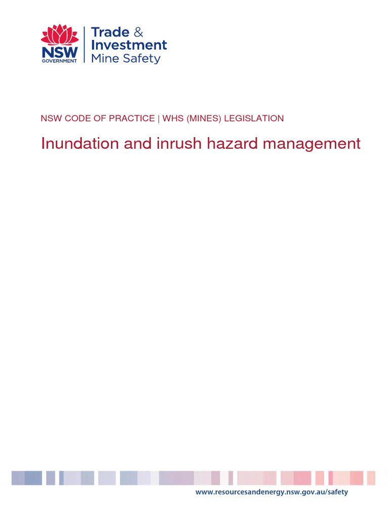 NSW Code of Practice Inundation and Inrush Hazard Management | Download ...