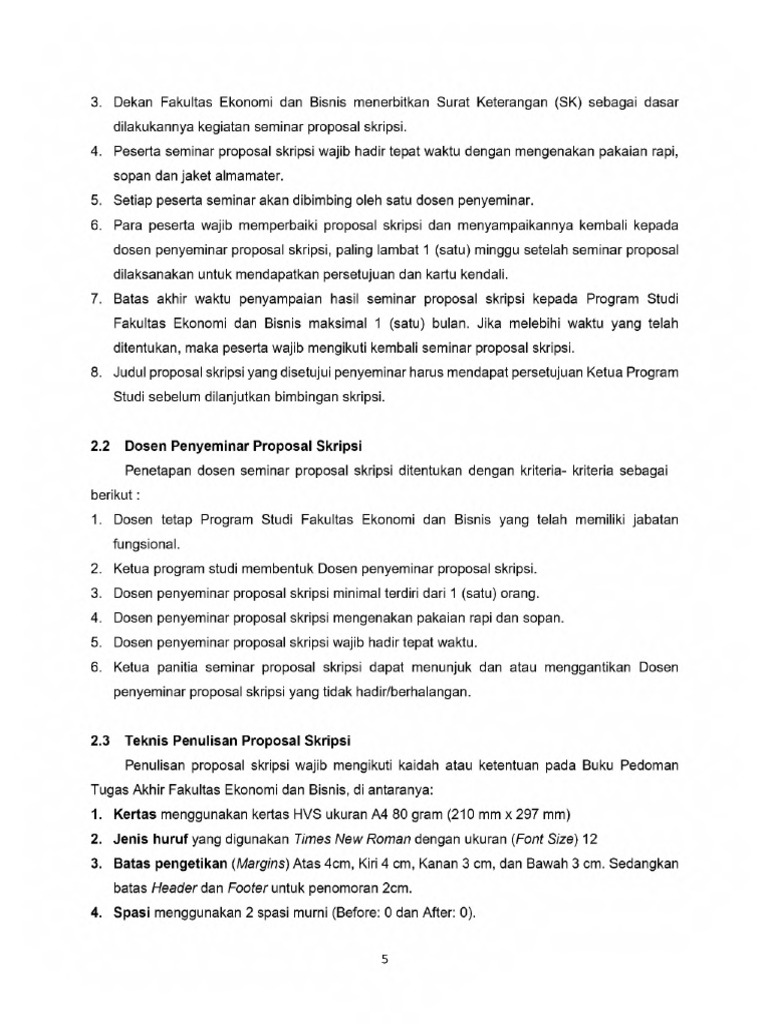 Teknis Penulisan Sempro | PDF