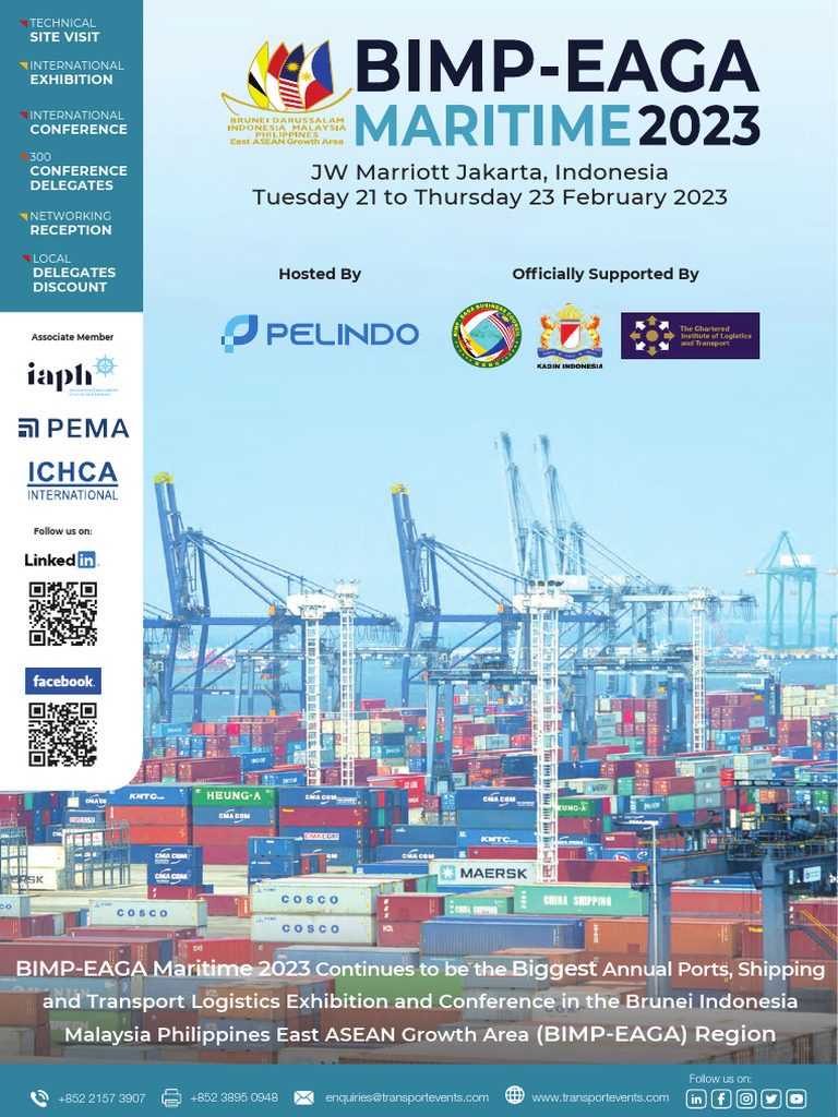 BIMP-EAGA Maritime 2023 Indonesia Event Programme | PDF | Freight Transport | Service Industries