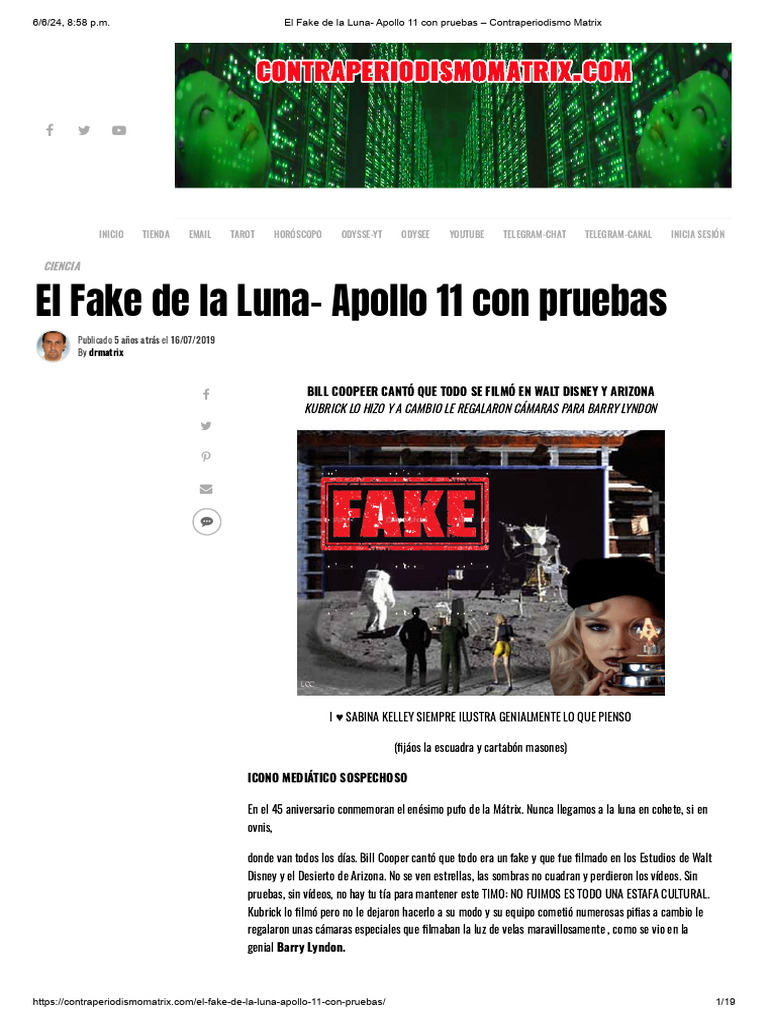 El Fraude del Alunizaje de Apollo 11 | PDF | Nasa | Luna