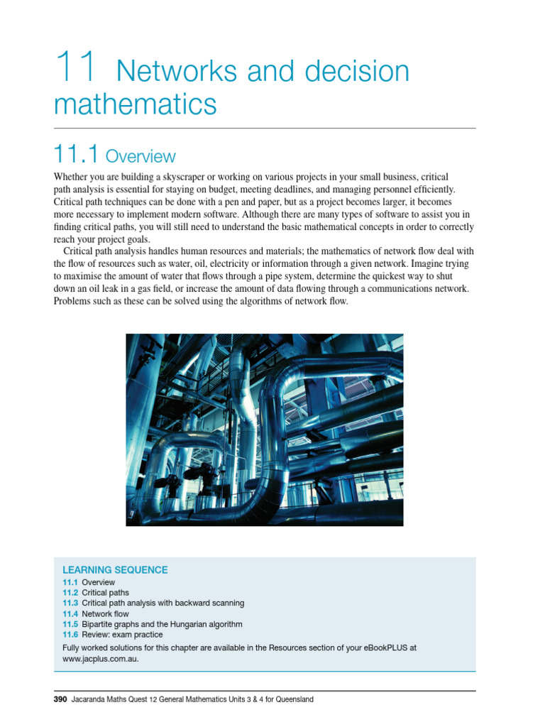 CH 11 Networks and Decision Mathematics | PDF | Muffin | Vertex (Graph ...