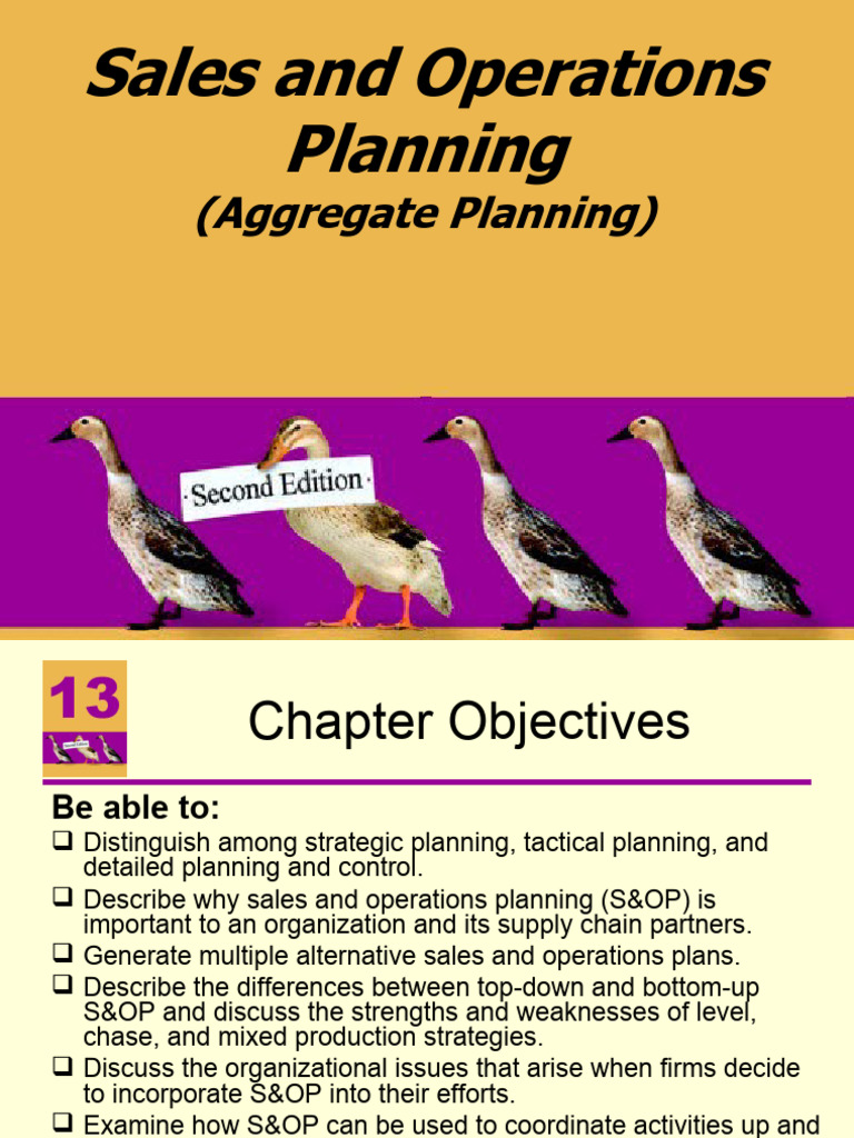 Sales_operation_planning | Download Free PDF | Mathematical Optimization | Supply Chain