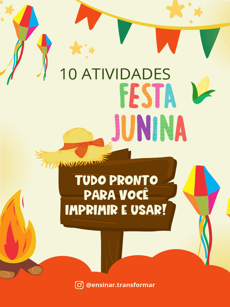 Festa Junina - Atividades - Ensinar e Transformar | PDF