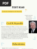 Test de Rias Escalas de Inteligencia de Reynolds | PDF | Función ...