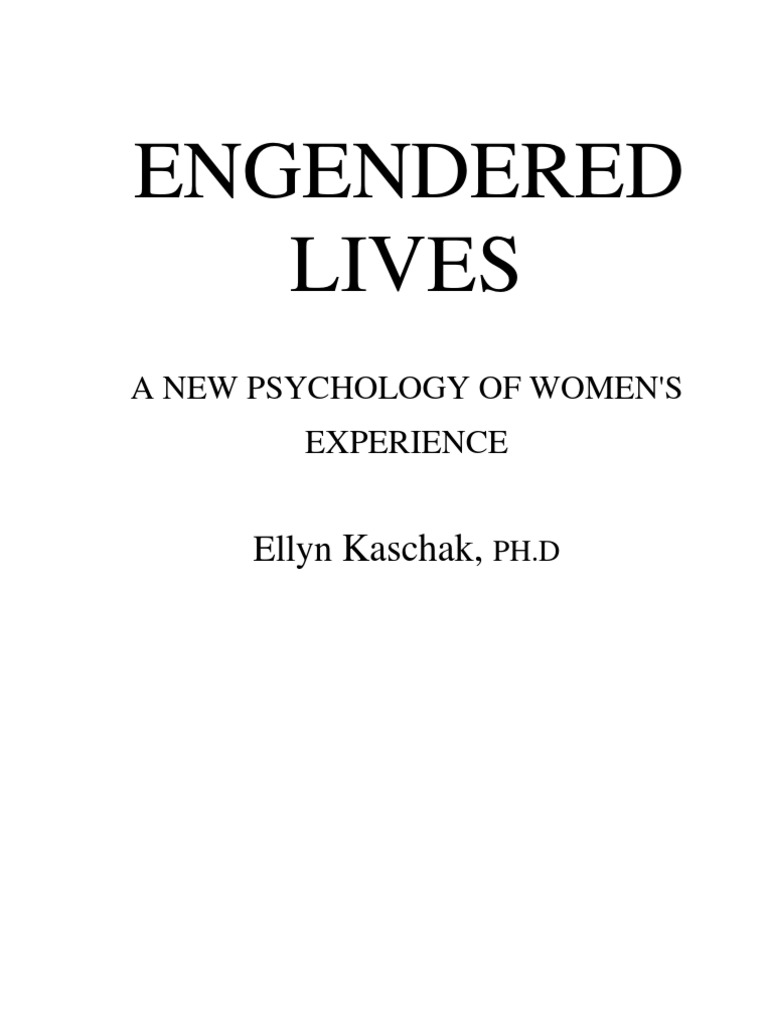 Engendered Lives | Download Free PDF | Psychotherapy | Psychoanalysis