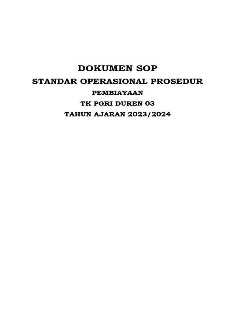 Sop Pembiayaan | PDF | Bisnis