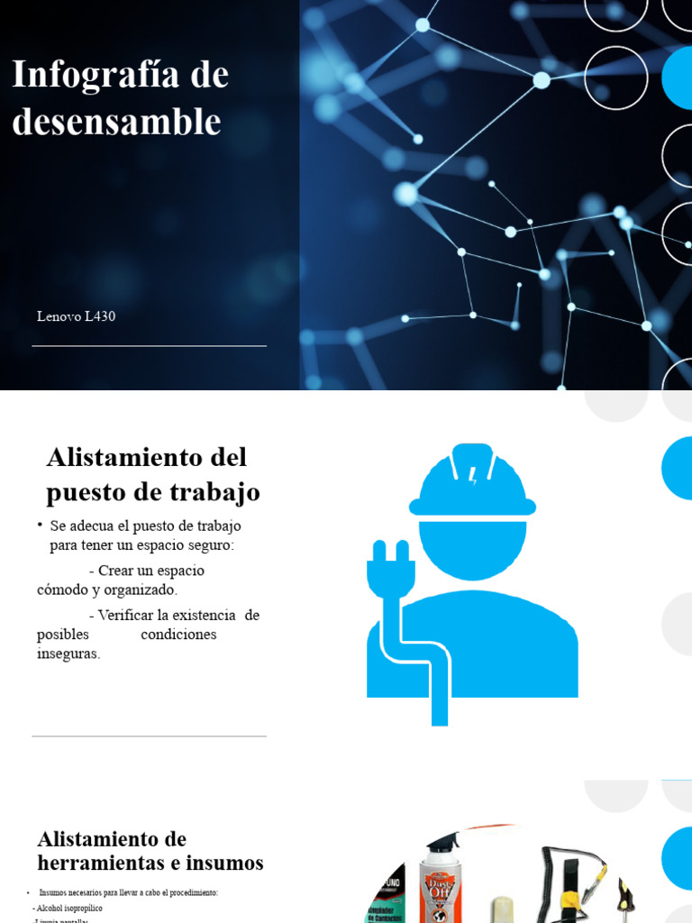 Infografía de desensamble Lenovo L430 | PDF | Conector eléctrico ...