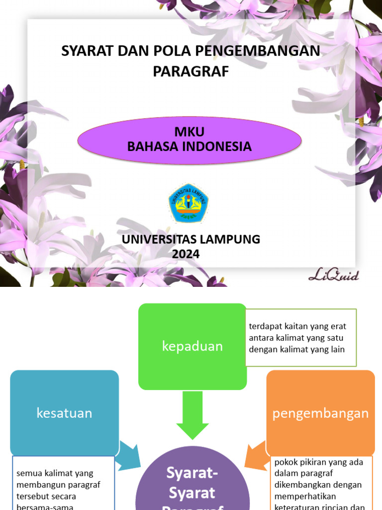 Syarat Dan Pola Pengembangan Paragraf | PDF