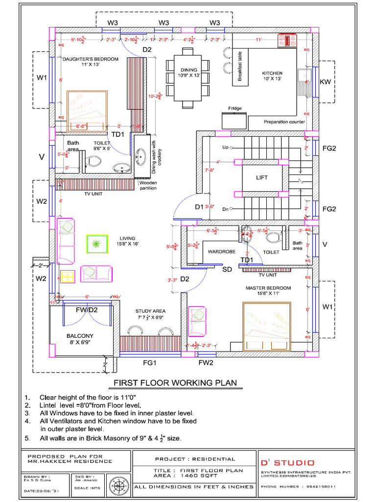First Floor Working Plan-Revised1 | PDF