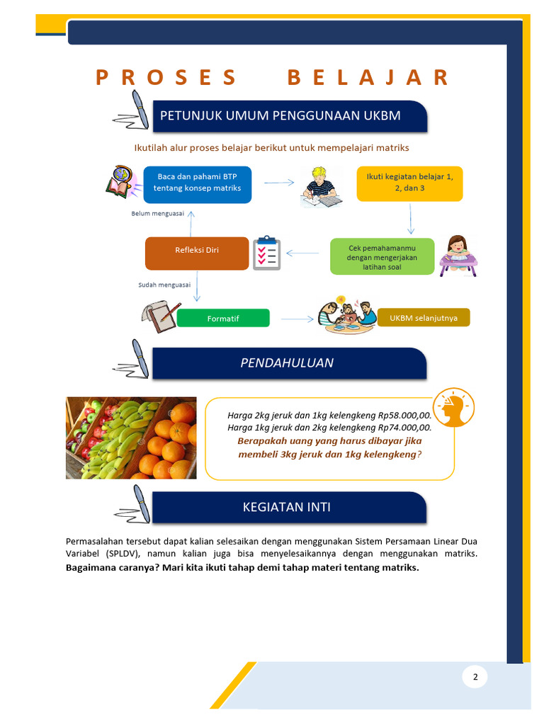 LKPD Matriks 1-4 | PDF