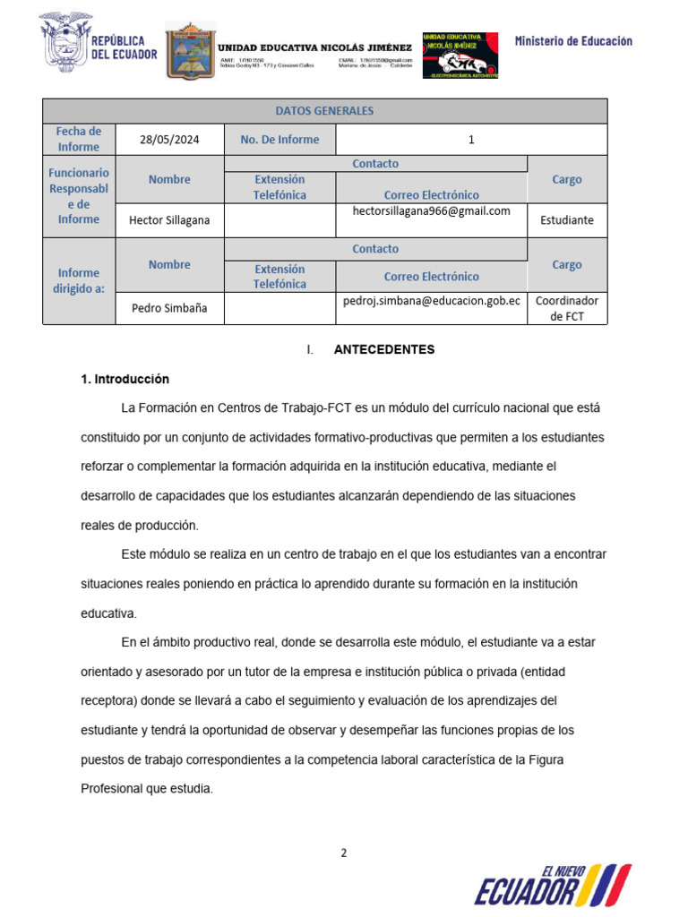 Modulo Formativo FCT | PDF | Carburador | Business