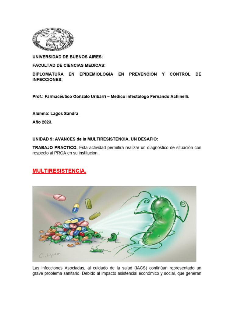 TP9 Uba | PDF | Infección | Resistencia antimicrobiana