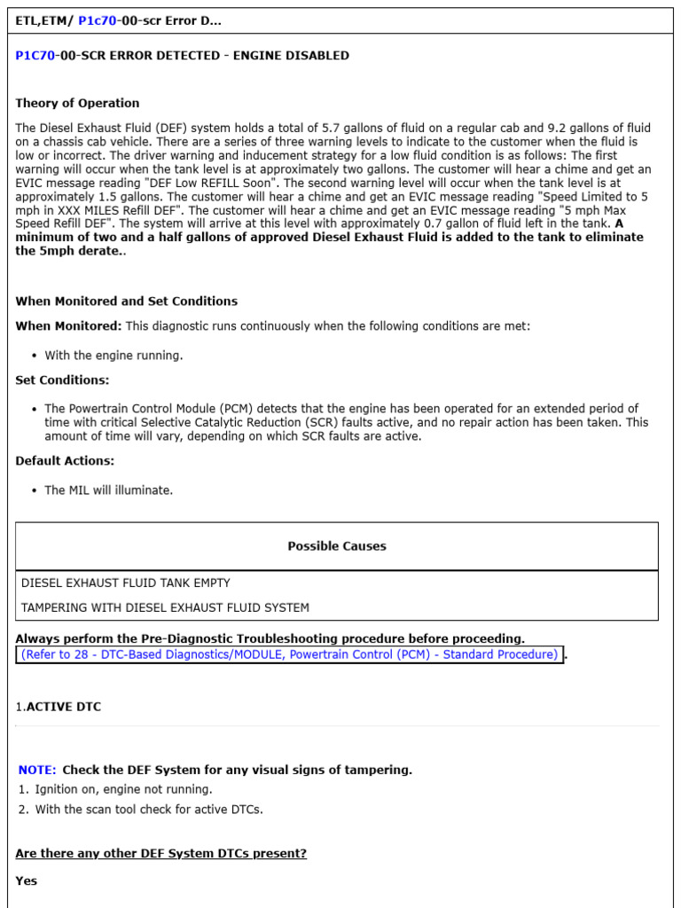 P1C70 | PDF | Engineering | Vehicles