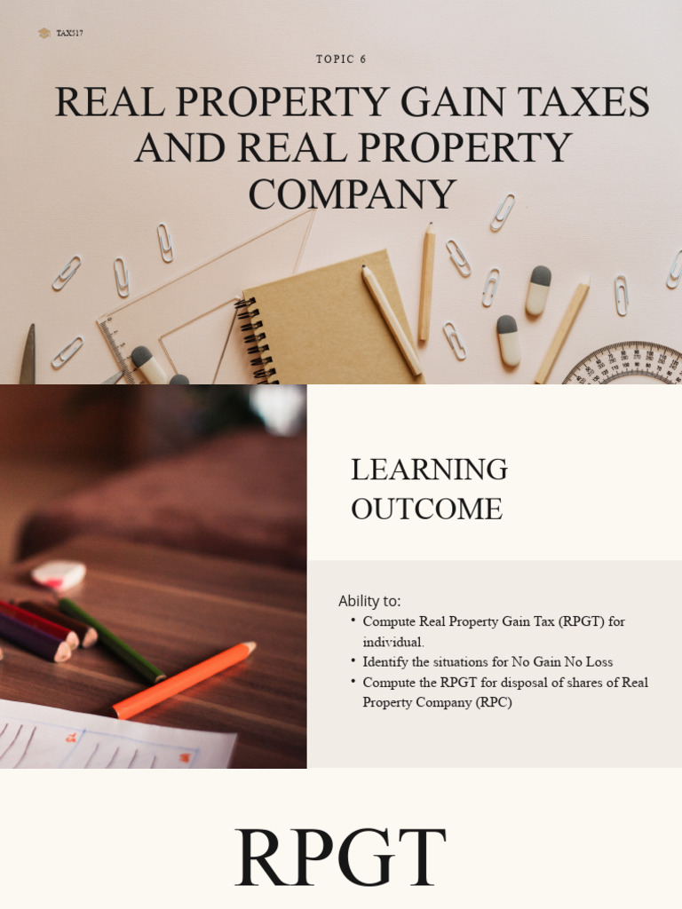 RPGT Part 1 | PDF | Taxes | Mergers And Acquisitions