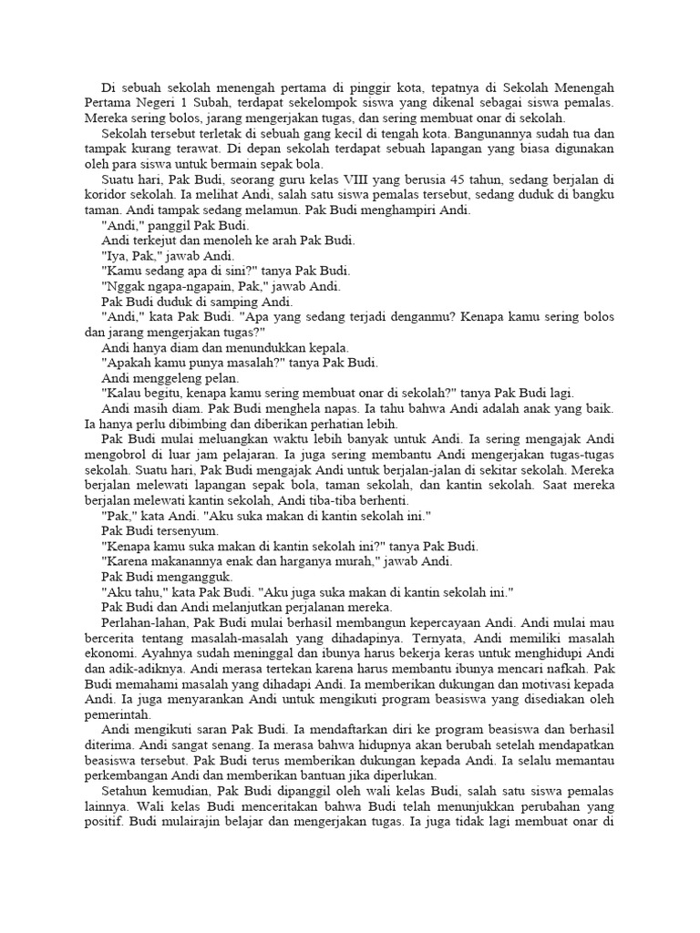 Cerpen PAk Budi | PDF