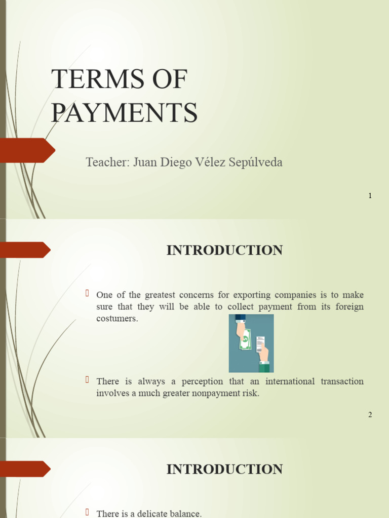 International Payment Terms Explained | PDF | Letter Of Credit | Business