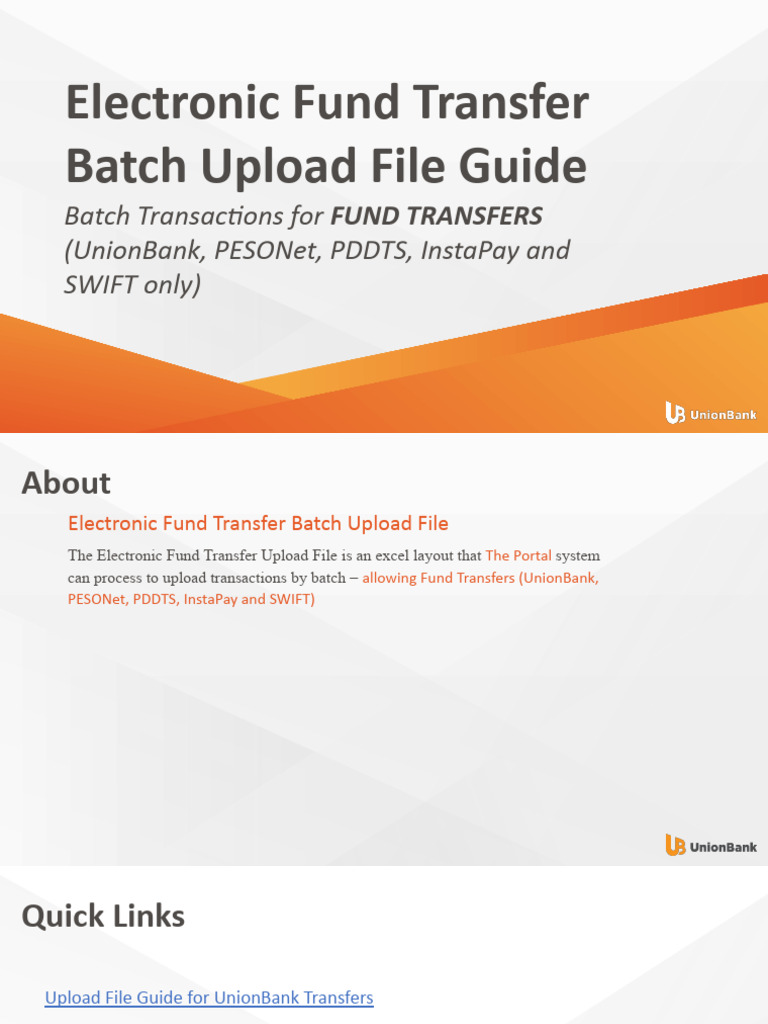 EFT Batch Guide | PDF | Banks | Securities (Finance)