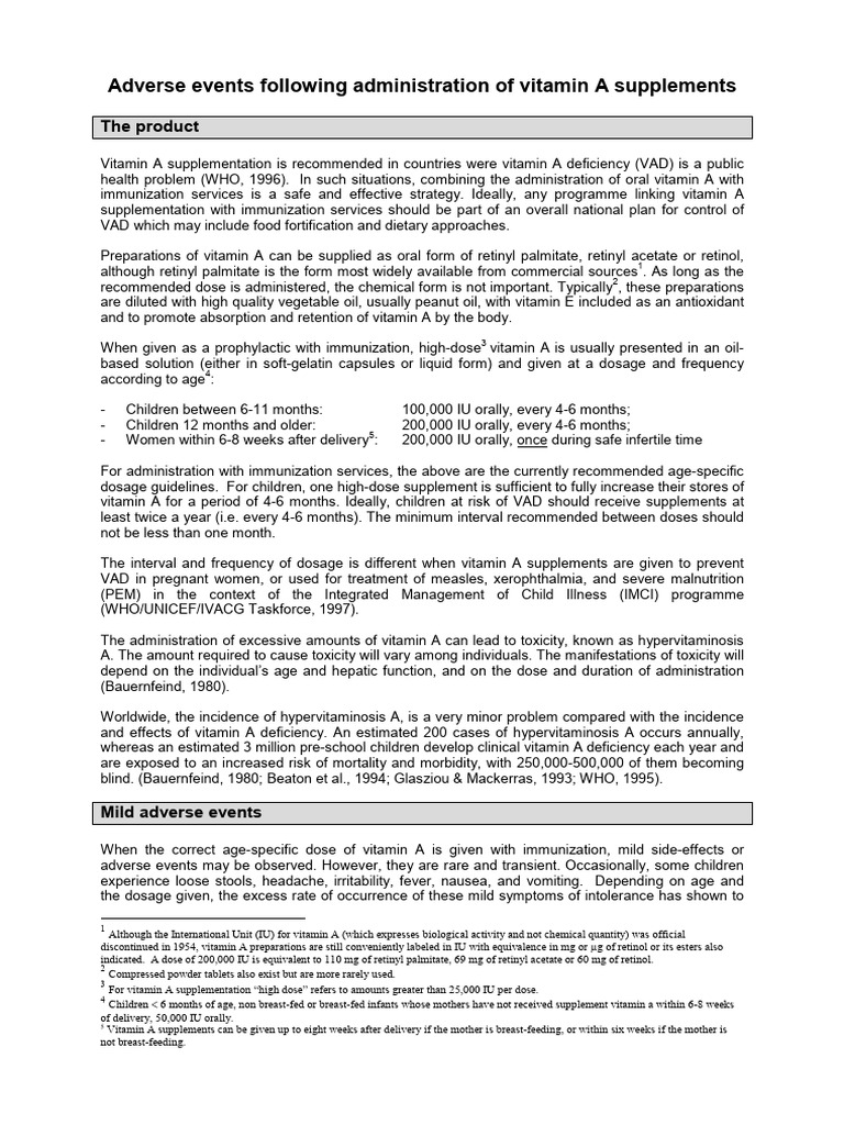Adverse Events Vita | PDF